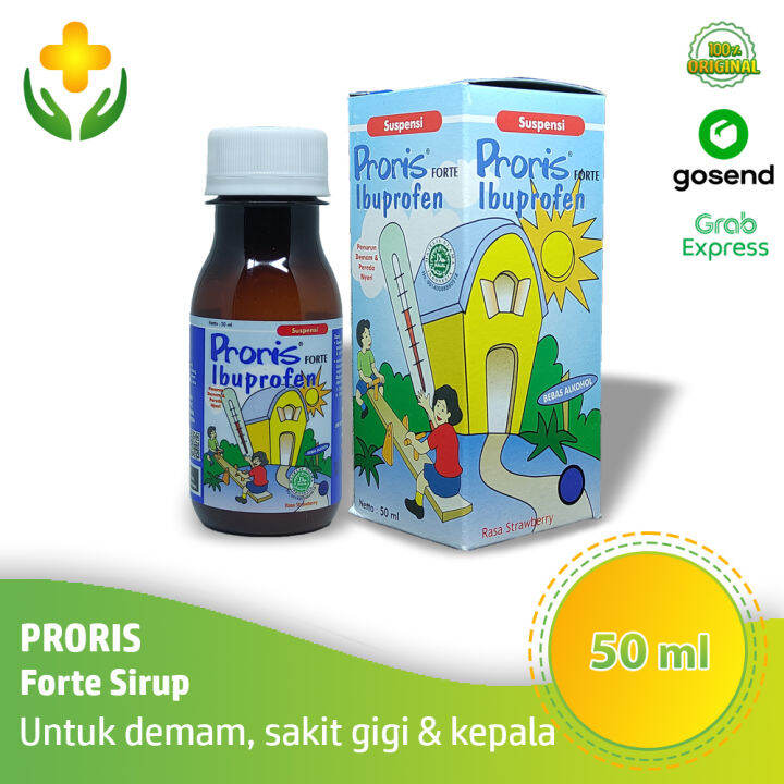 Proris Forte Sirup 50 ml Obat Panas Anak Sakit Kepala Sakit Gigi Anak ...