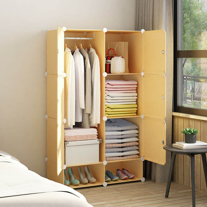 Simple wardrobe assembly modern simple rental house home economical ...