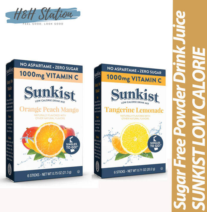 Zero Sugar / Sugar Free Powder Drink Juice Drink Sunkist with 1000mg of ...