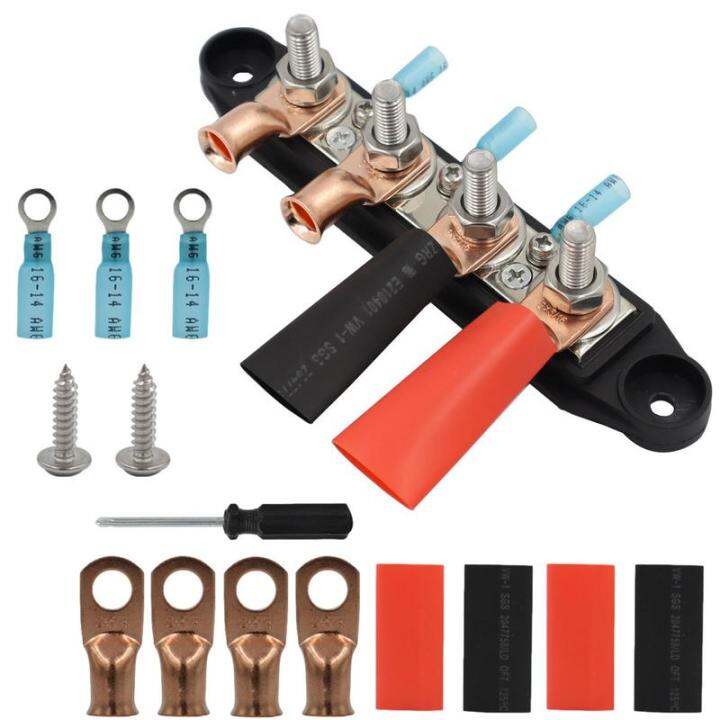 Power Distribution Terminal Block Tinned Pure Electric Copper Bus Bar ...