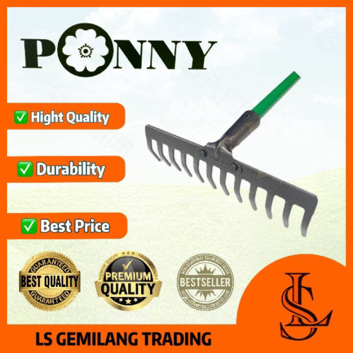 LS GEMILANG PONNY Cakar Besi NEKEN Pencakar Rumput Besi Steel Rake ...