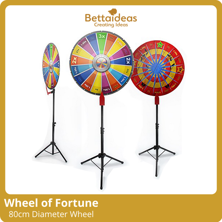 BETTAIDEAS Wheel of Fortune / Lucky Draw Wheel 80cm Diameter Wheel ...