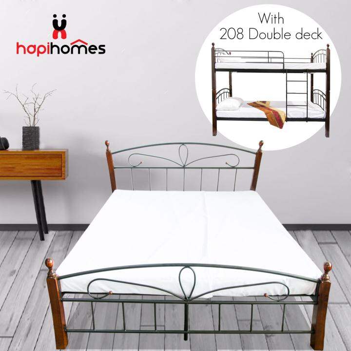 Hapihomes 208 Double Deck Bed with Hilton (Semi-Double) 48'x75' Bed ...