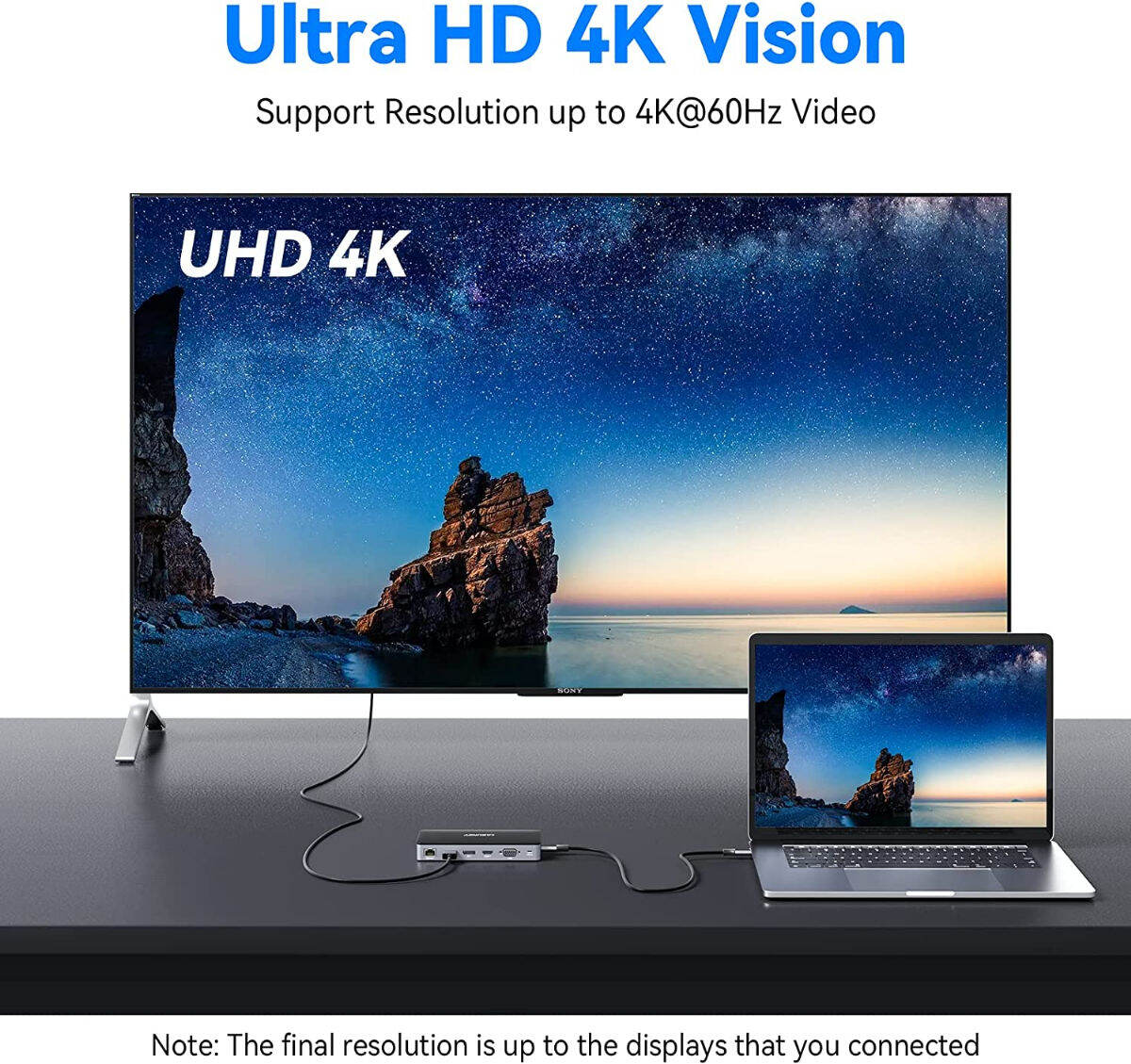 LASUNEY USB C Laptop Docking Station, 15 in 1 Triple Display Multiport ...