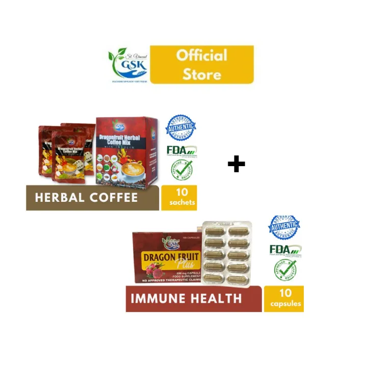 DRAGONFRUIT HERBAL COFFEE MIX WITH INSULIN + DRAGONFRUIT PLUS 6-in-1 ...