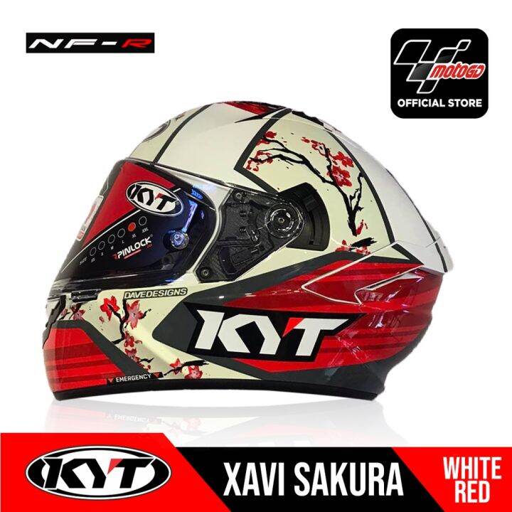 kyt nfr xavi sakura dual visor full face helmet | Lazada PH
