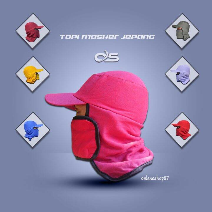 Topi masker jepang Pancing Proyek Topi Jepang Anti Panas Dewasa Topi ...