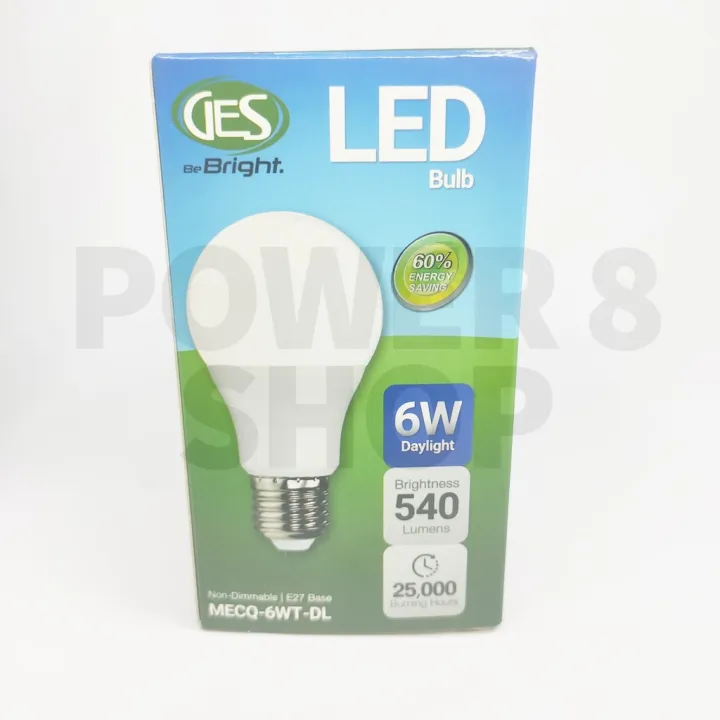 GES Energy Saving LED Bulb 6W Daylight | Lazada PH