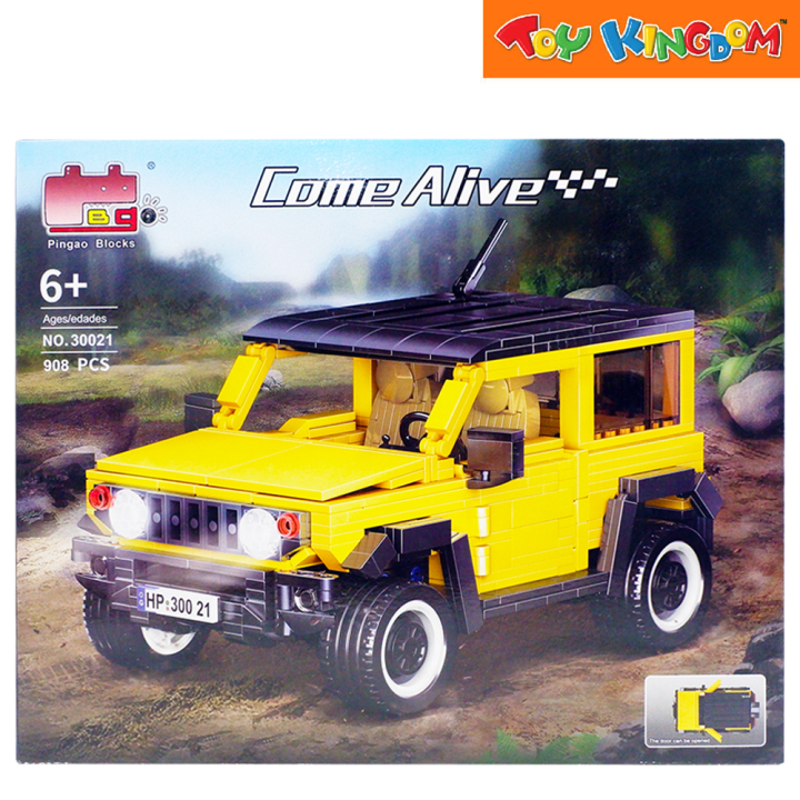 Pingao Blocks Come Alive Yellow 908 pcs Vehicle Building Set | Lazada PH