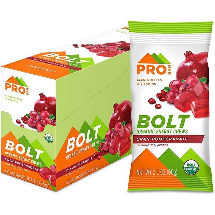 Pro Bar Organic Raspberry Bolt Energy Chews 60g | Lazada PH