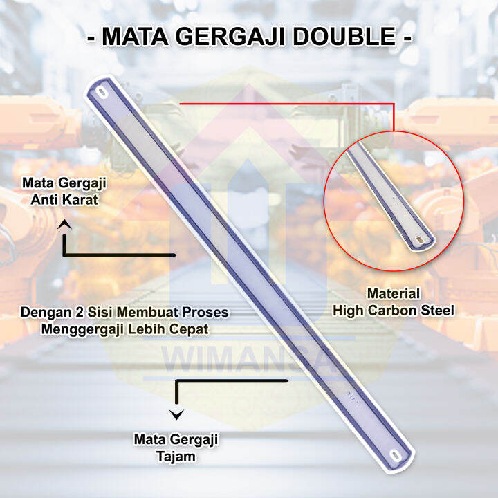 WMS-MATA GERGAJI BESI DOUBLE EFFL 12 INCH X 1 INCH X 24T | Lazada Indonesia