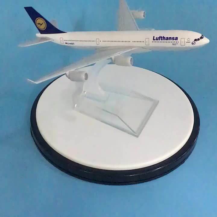JASON TUTU 16cm Lufthansa Airbus A340 Airplane Model Aircraft Diecast ...