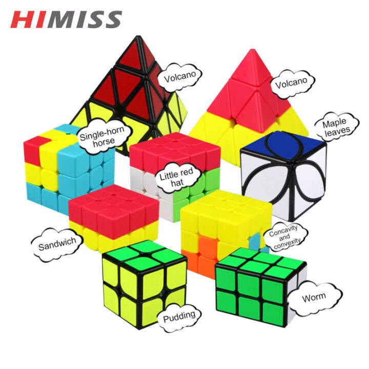 HIMISS RC Qiyi Magic Cube Cute Sandwich Volcano Pudding Speed Cube ...