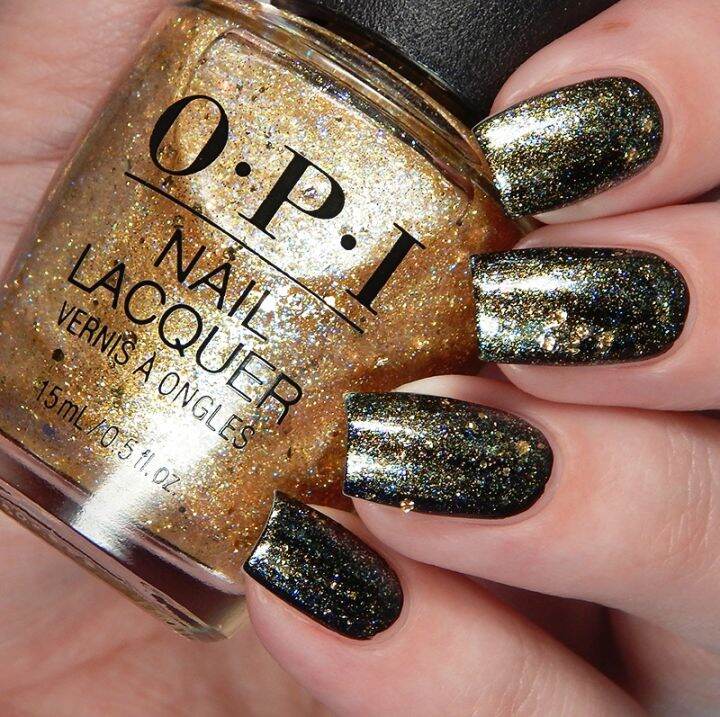 พร้อมส่ง OPI - This changes Everything ยาทาเล็บกลิตเตอร์สีทอง ทาเดี่ยวหรือทาทับสีที่มี มือหรู ...