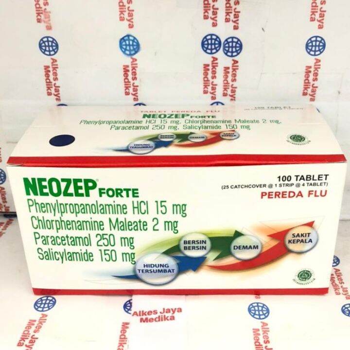 Neozep Forte Box Isi 25 Strip X 4 Tablet - Obat Flu & Batuk | Lazada ...