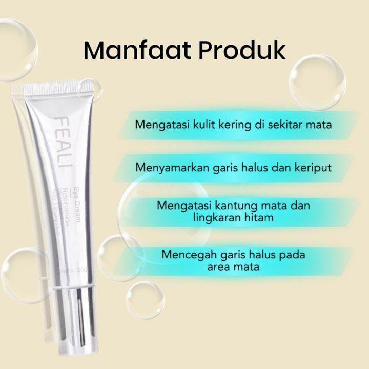 FEALI Eye Cream Niacinamide Untuk Mengurangi Garis Halus | Lazada Indonesia