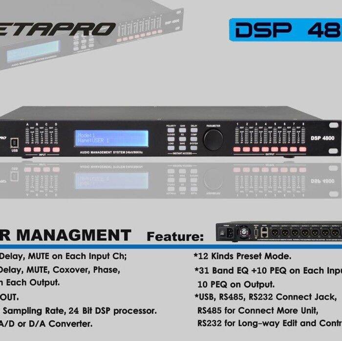 SPEAKER MANAGEMENT ZETAPRO DSP4800 DSP4800 DSP 4800 original | Lazada Indonesia