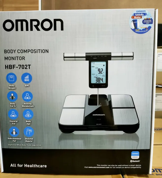 Omron เครื่องวัดองค์ประกอบร่างกาย /เครื่องชั่งน้ำหนักวัดไขมัน รุ่น HBF ...