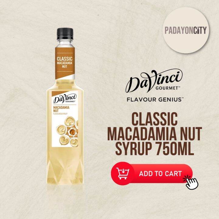 DaVinci Gourmet Macadamia Nut Syrup 750ml | Lazada PH