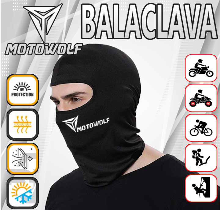 Motowolf Riding Apparels Balaclava Tubemask Armsleeve All around for ...
