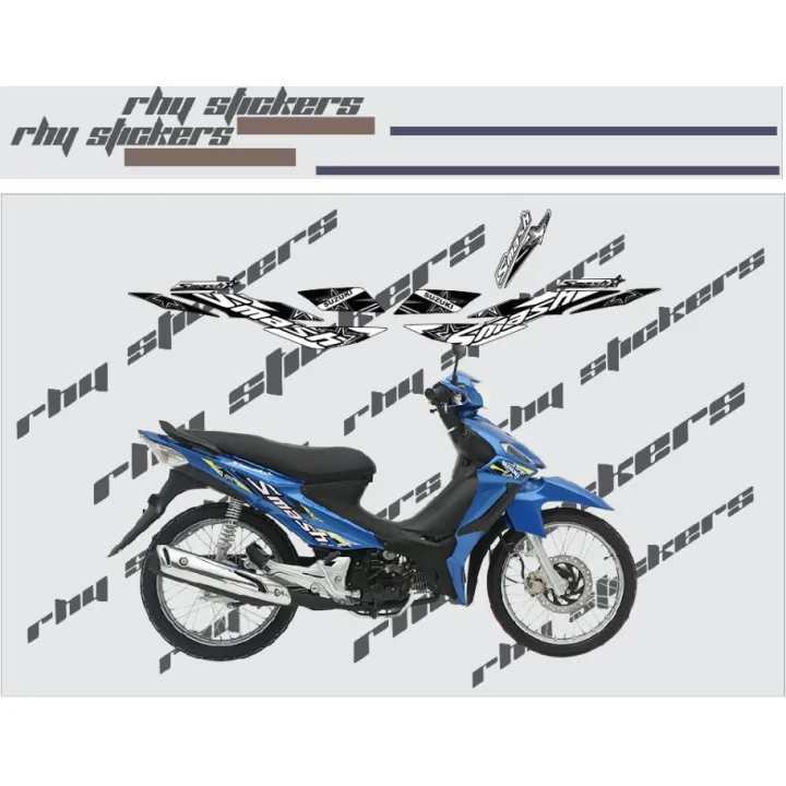 HO- Stock Decals, Sticker, Motorcycle Decals for Suzuki Smash 115, 001 ...