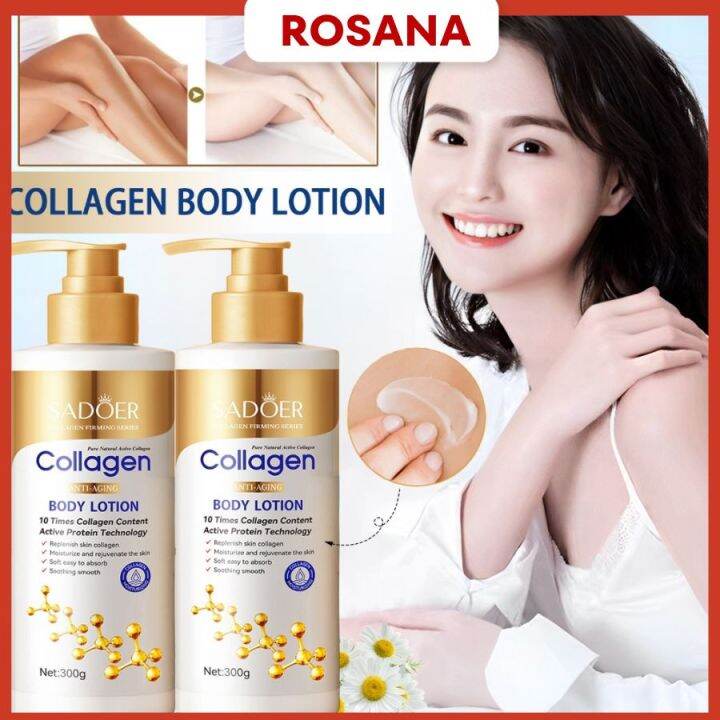 SADOER Whitening Body Lotion Refreshing Perfume Body Cream Sadoer Collagen whitening body ...