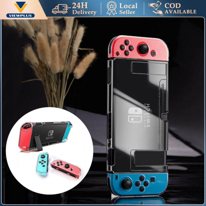 Nintendo Switch Case Transparent Soft Screen Cover Joycon NS Console ...