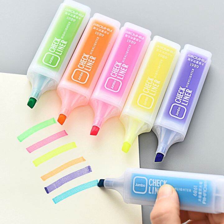 Lovely Maker Liquid highlighters 6 colors pen Large capacity Kawaii ...