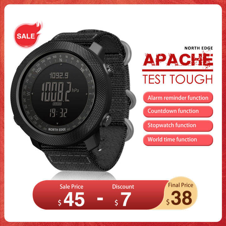 Smart Watch Waterproof 50m Compass Altimeter Barometer APACHE 3 Sport Military Original NORTH ...