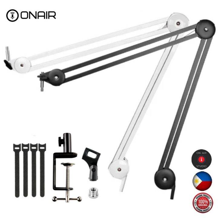 ONAIR Heavy Duty Microphone Stand Adjustable Suspension Mic Boom Arm ...