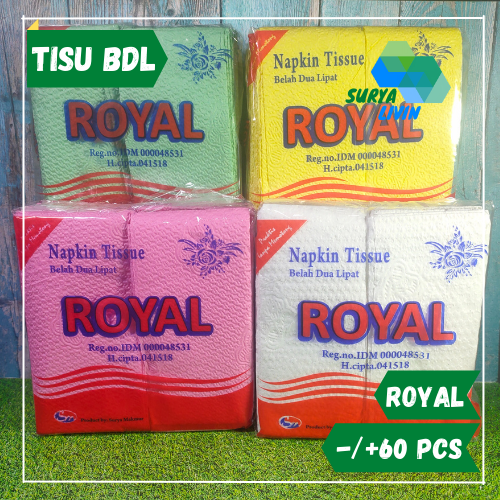 Tissue Belah Dua Lipat 55gram / Tisu Makan Prasmanan Royal | Lazada ...
