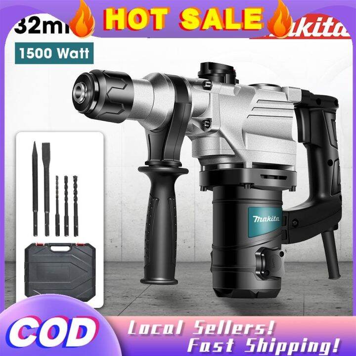 【COD/READY】 Chipping 1500W 26mm Heavy Duty Gun Rotary Drill | Lazada PH
