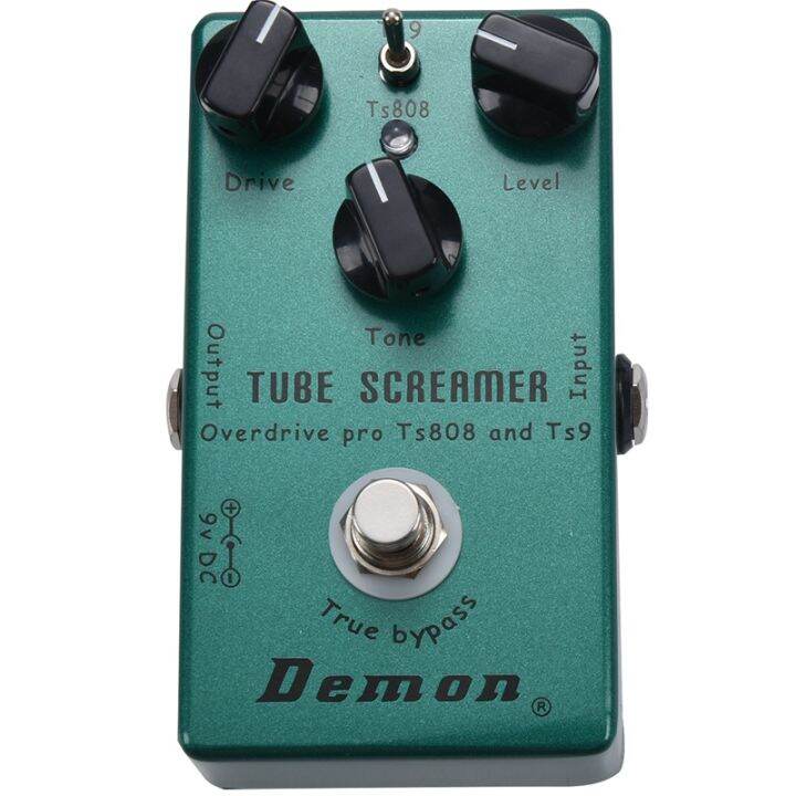 MOSKY Demon TS808 Tube Screamer Overdrive Pro Vintage Electric Guitar ...