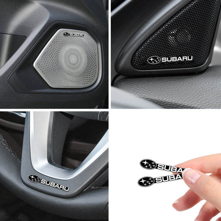 อลูมิเนียมสติกเกอร์เครื่องเสียงรถยนต์สำหรับ Subaru Legacy MK5 Outback ...