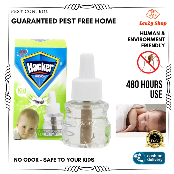 Eeezy 480 Hours Hacker Electric Mosquito Lamok Repellent Liquid Series ...