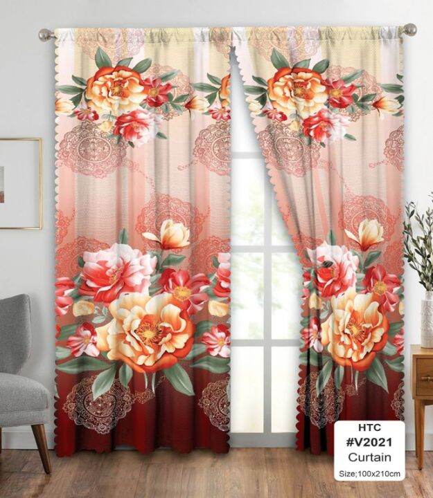 Ang bagong disenyo ng mga popular na orange kurtina ay nasa benta ...