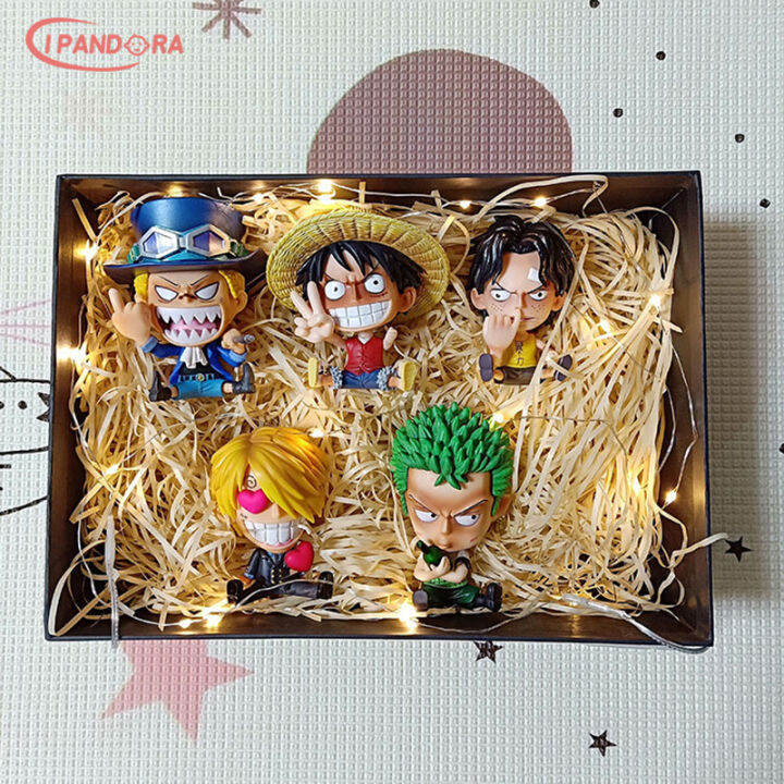 IP One-Piece Hand-held Confidence Luffy Picking Nose Ace Model Ornament ...