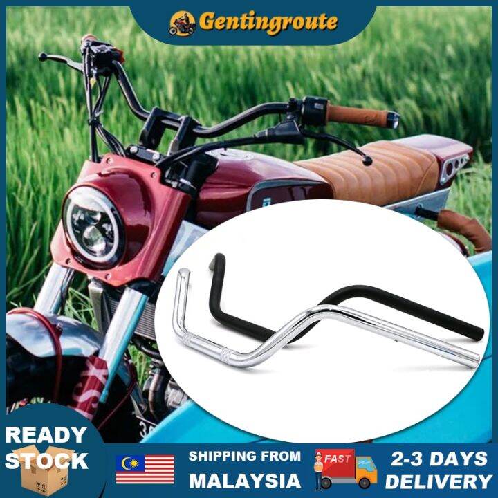 UNIVERSAL 78" 22MM MOTORCYCLE R BEND HANDLEBAR MOTOR HIGH-RISE DRAG BAR ...