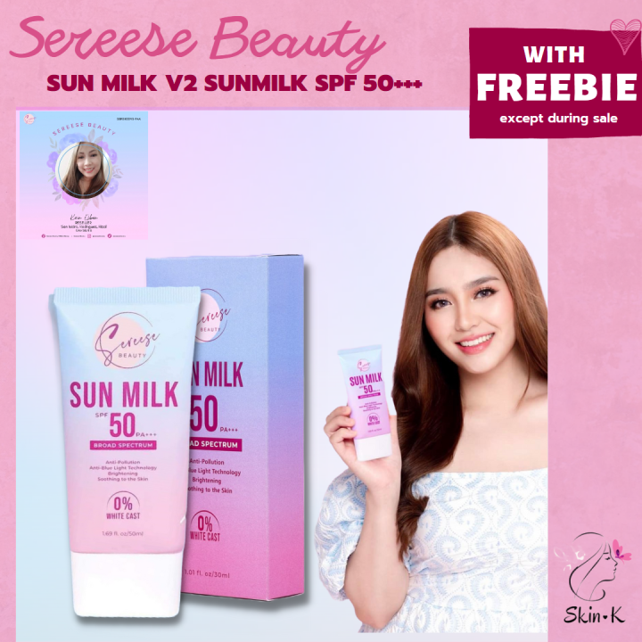 NEW SEREESE BEAUTY Sun Milk V2 Sunmilk spf 50+++ Broad Spectrum by Mimi ...