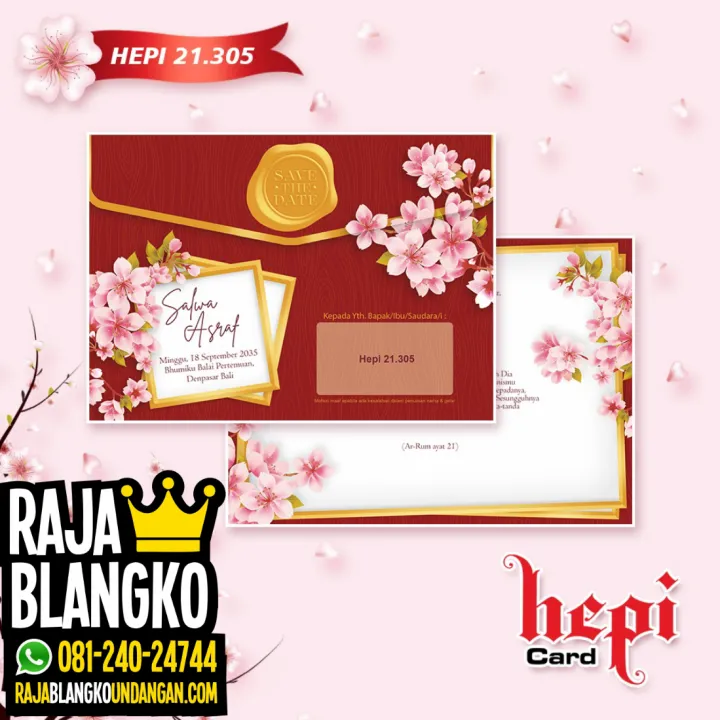 BLANGKO UNDANGAN HEPI 21.305 | RAJA UNDANGAN | Lazada Indonesia