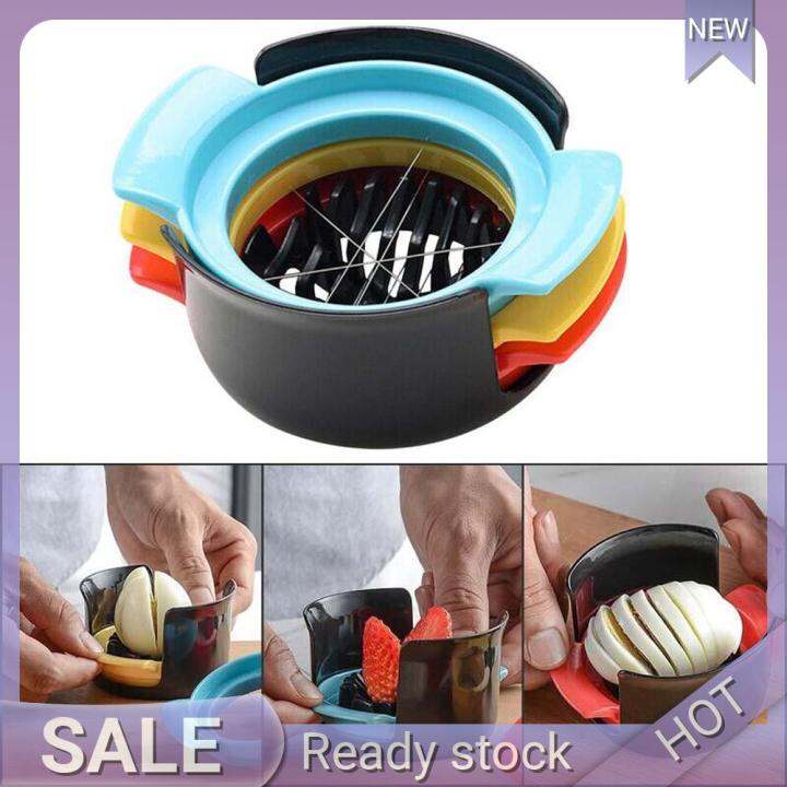 Egg Slicer Stainless Steel Eggs Easy Cutter Section Chopper Hard Boiled ...