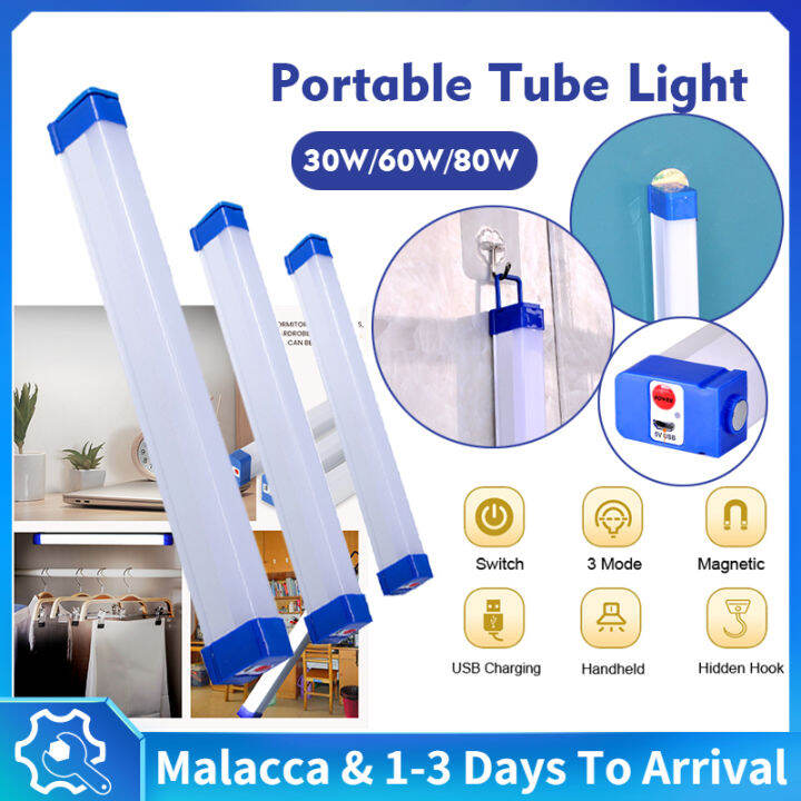 30W/60W/80W USB Emergency Light Tube 17CM-52CM LED Light Tube LED ...