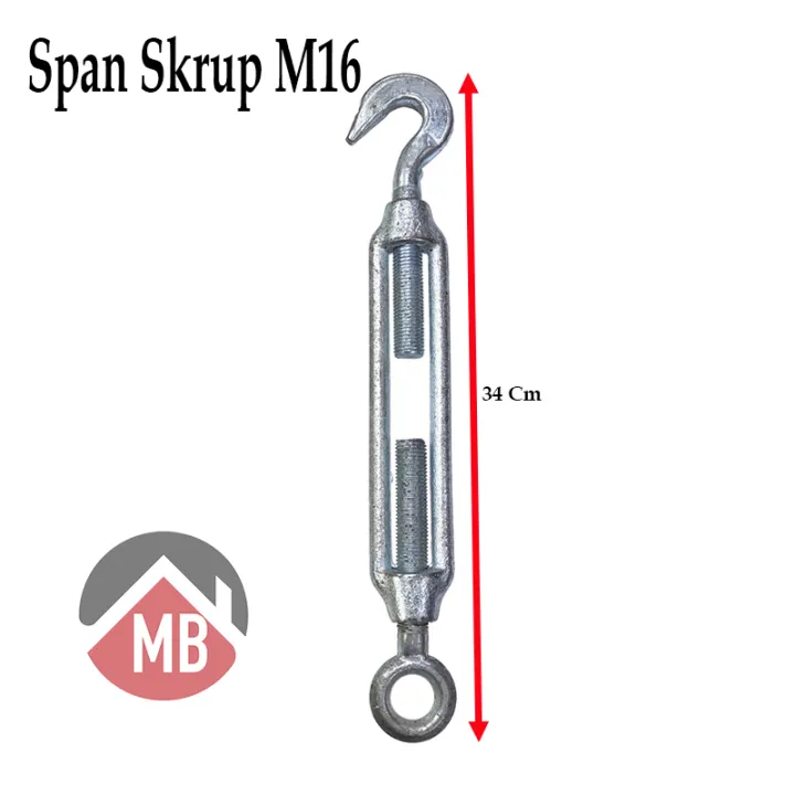 MB - Span Skrup / Turnbuckle M16 / Jarum Keras Tarikan Kawat Selling ...