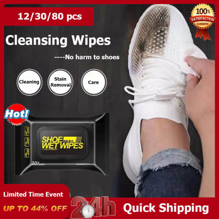 [Ready Stock+COD] Shoe Shine Wipes Disposable Wet Wipes For Leather ...