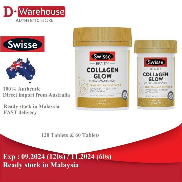 Swisse Beauty Collagen Glow With Collagen Peptides 120s / 60s Tablets ...
