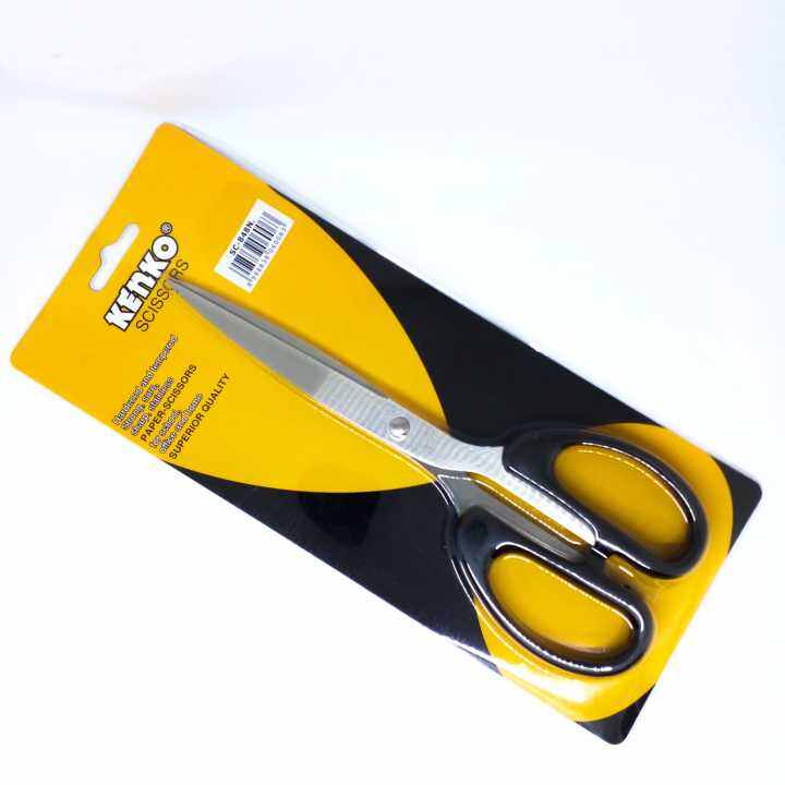 Gunting Kertas Stainless Steel Tajam Besar Merk Kenko / Scissor 11,5 cm ...