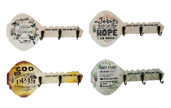 MDF Mini Keyholder with Bible Verse • Christian Gift • Chosen Treasure ...