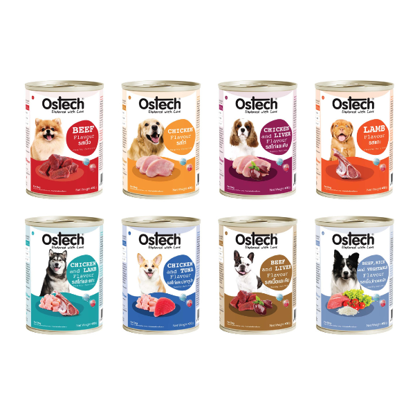 Ostech อาหารกระป๋องสุนัข 400 กรัม | Lazada.co.th