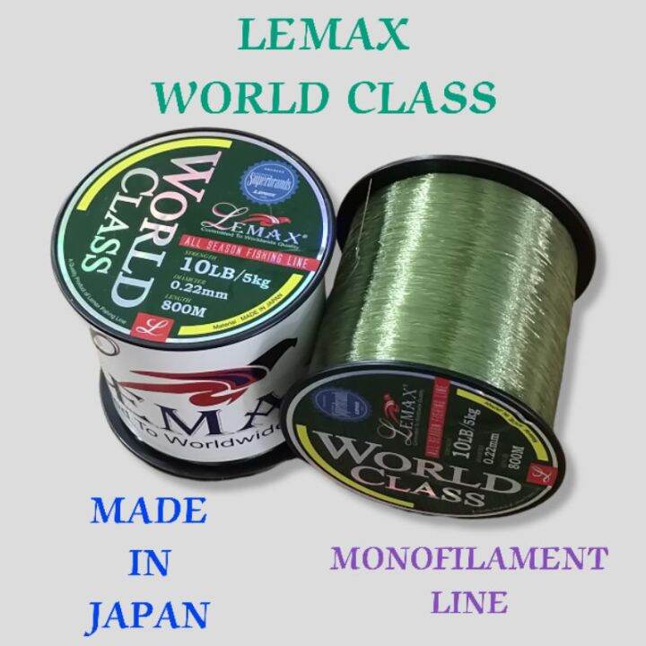 TALI TANGSI LEMAX WORLD CLASS BULK MONO LINE SIZE #10LB #12LB #15LB ...
