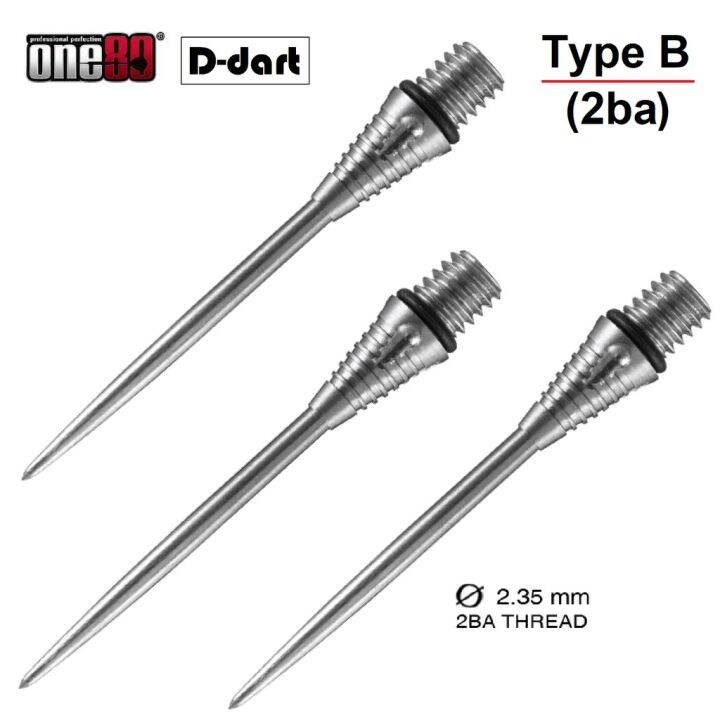 ONE80 CONVERSION DARTS POINT - TYPE B (36mm) NORMAL CONVERSION DART POINTS SILVER (2BA) | Lazada